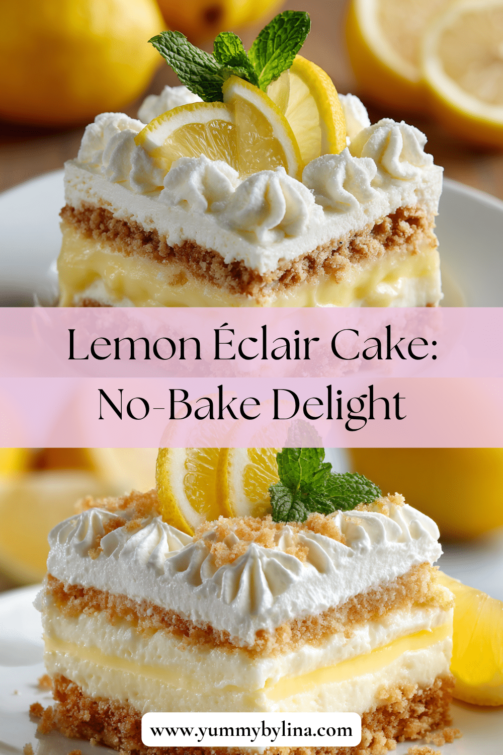 No-Bake Lemon Éclair Cake Recipe: Citrusy Delight in Minutes