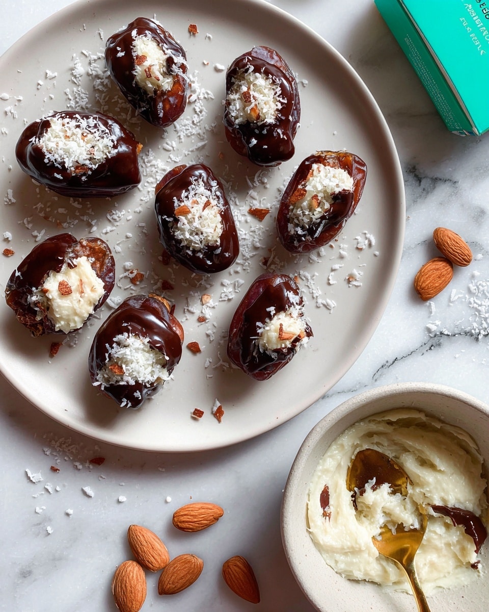 Almond Joy Stuffed Dates: Irresistible Coconut Chocolate Delights