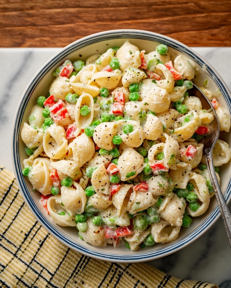 Pasta Salad with Peas - Refreshing Summer Pasta Dish