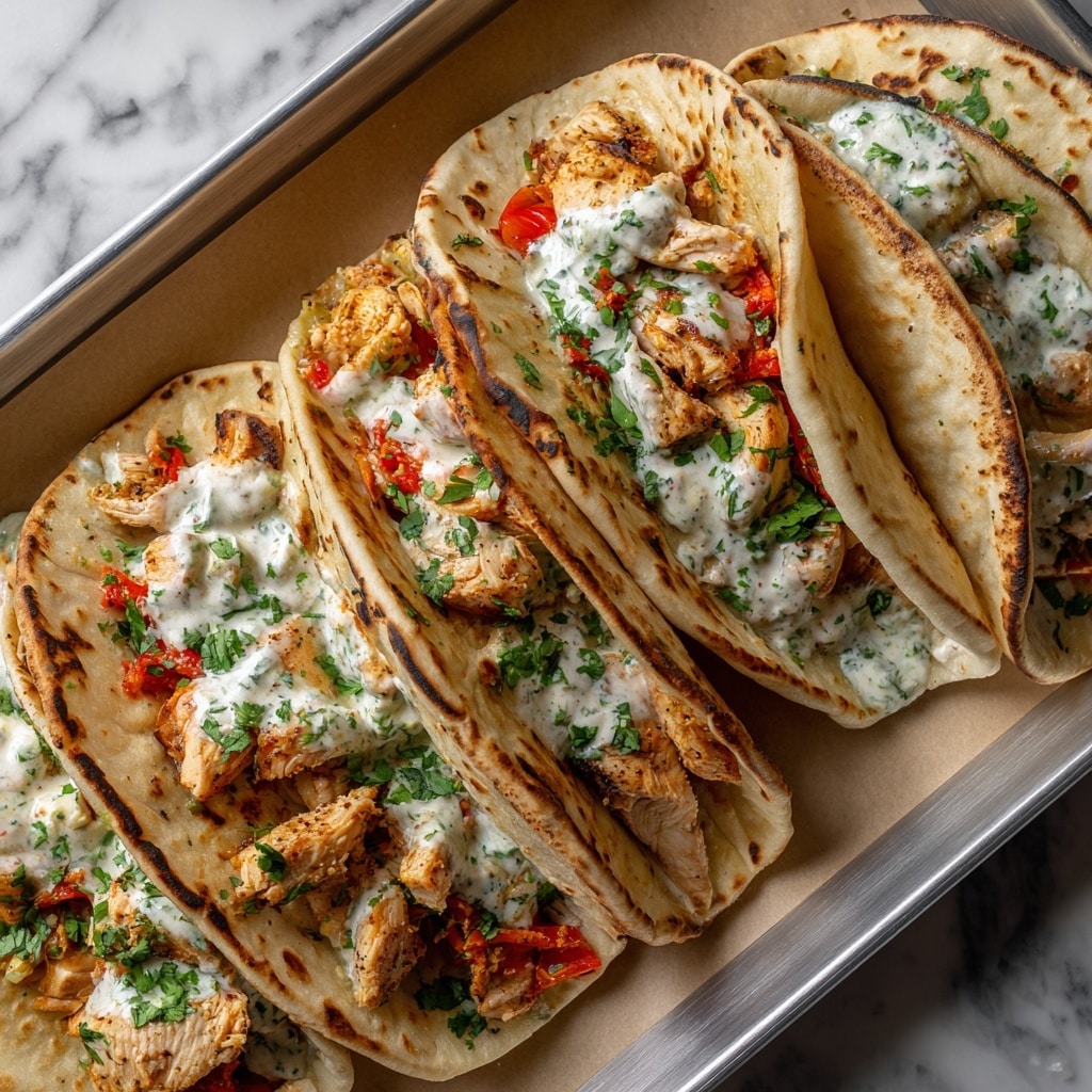 Sheet Pan Chicken Pitas with Herby Ranch – Flavorful & Easy
