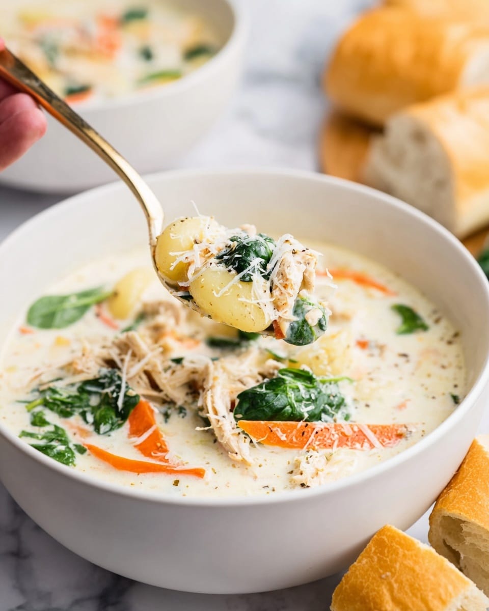 Chicken Gnocchi Soup (Olive Garden Copycat) | Creamy & Cozy